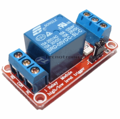Módulo Relé 1 Canal 5v Para Arm Avr Dsp Pic para Arduino | Tecnotronics